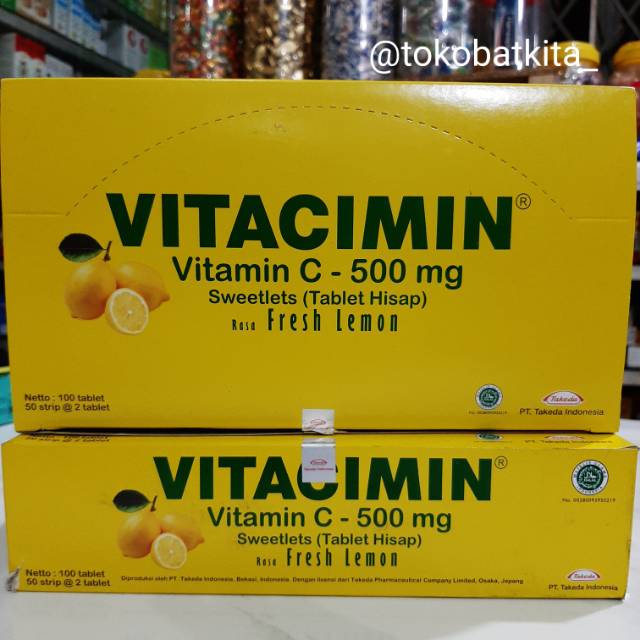 [5200=1strip] VITACIMIN SWEETLES/ PERMEN HISAP VITAMIN-C 500 / RASA ...