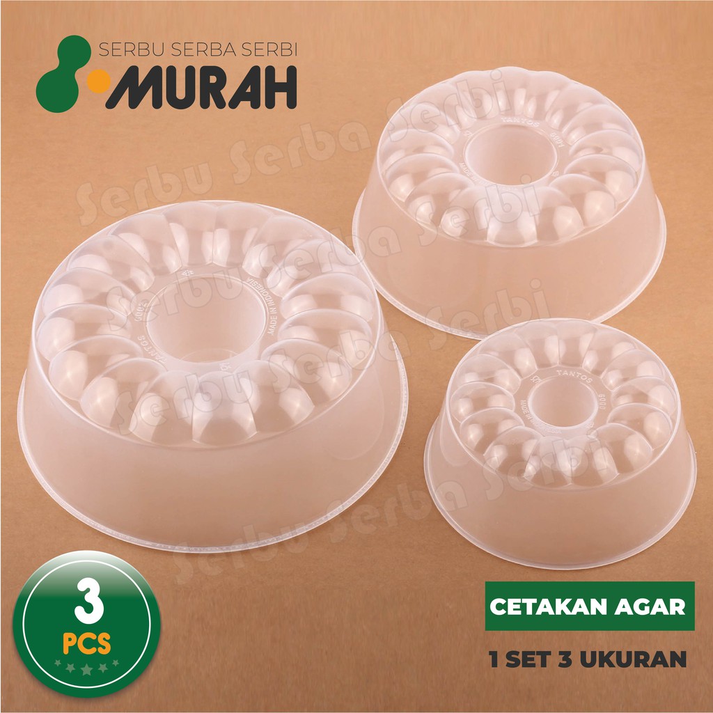 Jual PAKET BUNDLING HEMAT - 3 PCS - 3 Ukuran Cetakan Agar Atau Puding ...