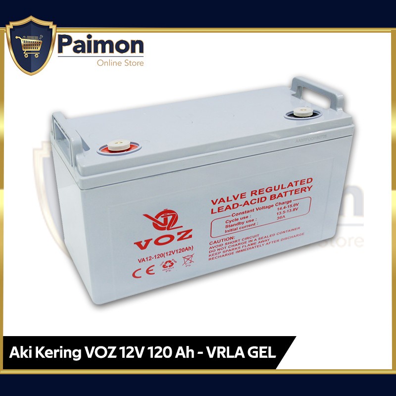 Jual Aki Kering 12V 120 Ah Gel Voz 12V 120 Ah Gel Aki 120 Ah Gel 12V ...