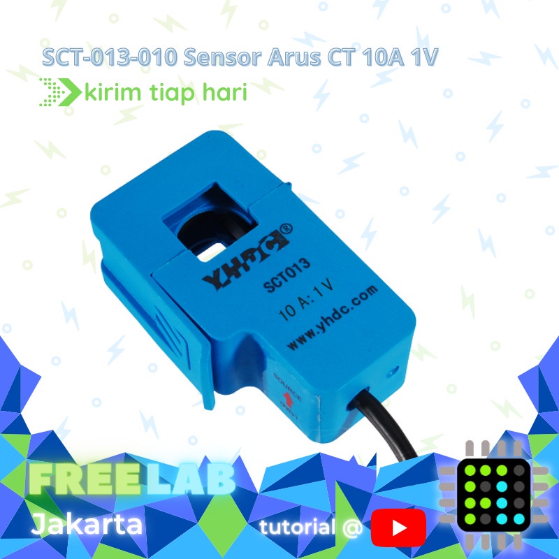 Jual SCT-013-010 Sensor Arus Current Transformer CT Non Invasive 10A | Shopee Indonesia