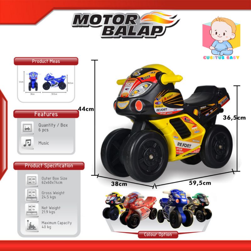 Jual Motor Motoran Anak Bisa Dinaiki / Motor Balap | Mobil Mobilan Bisa ...