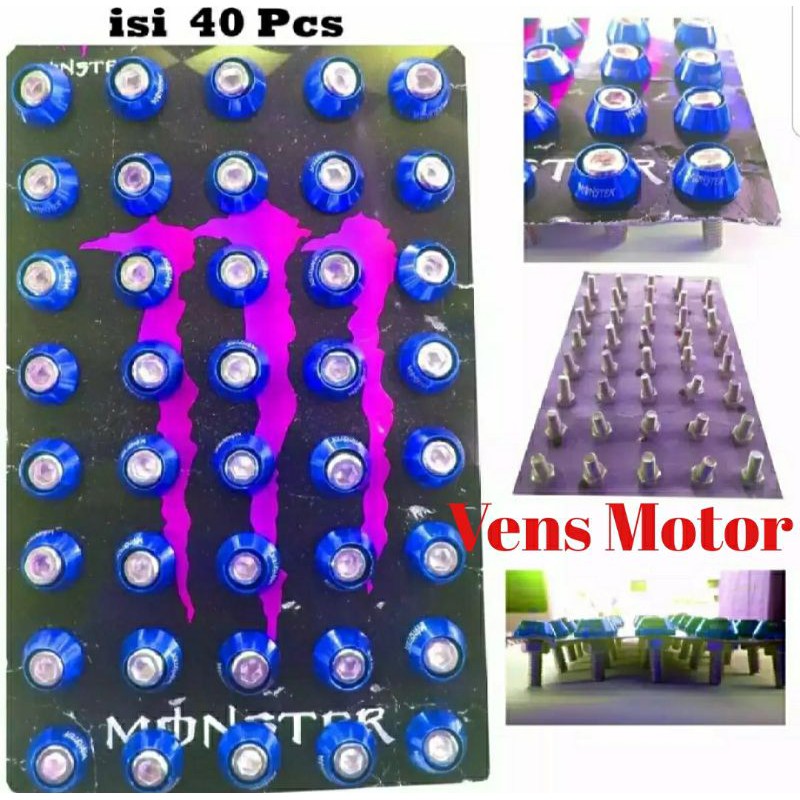 Jual Baut Monel L Variasi Universal Isi 40pcs | Shopee Indonesia
