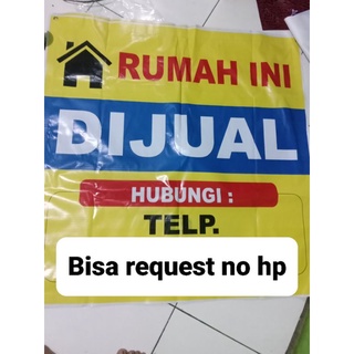 Jual Banner Spanduk Rumah Ruko Kios Dijual Disewakan | Shopee Indonesia