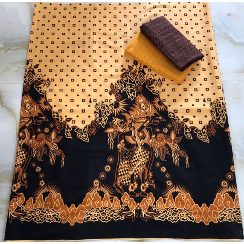 Jual Kain Batik Cap Gambar Wayang | Shopee Indonesia