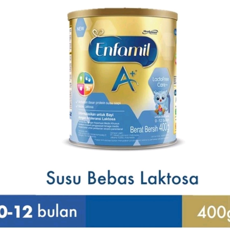 Jual Susu Bebas Laktosa Enfamil A+ Lactofree LLM 400 gram Susu Anak 0 ...