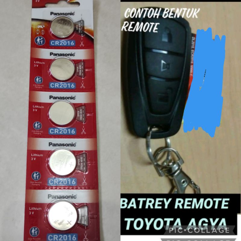 Jual Baterai remote alarm mobil Toyota AGYA baterey batrei batre ...