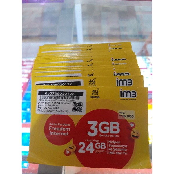 Jual Kartu indosat 3 gb jabar-jateng Off | Shopee Indonesia