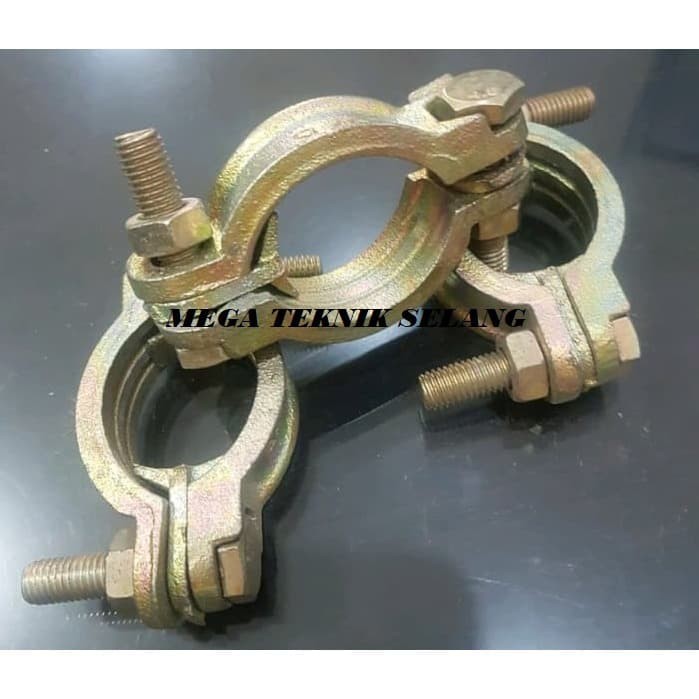 Jual Klem Double Bolt 1-1/2" klem DB 60 clamp heavy duty besi tebal ...