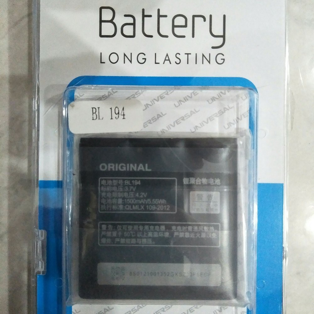 Jual BATERAI BATT ORI 99 PERSEN LENOVO BL-194 A288T * A298T/A370/A660/A690/A520/A780/A790K/S760 ...