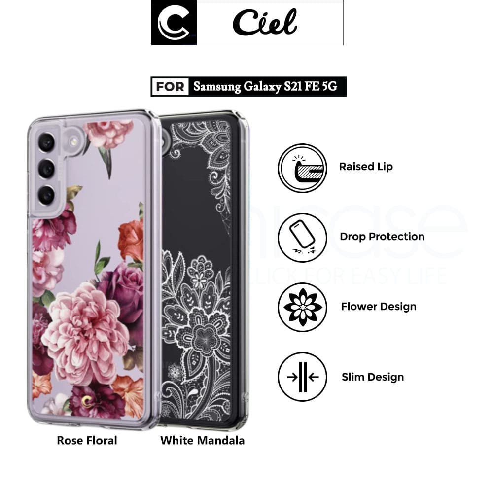 Jual Case Samsung Galaxy S21 FE 5G Ciel Cecil Flower Motif Cute Casing | Shopee Indonesia