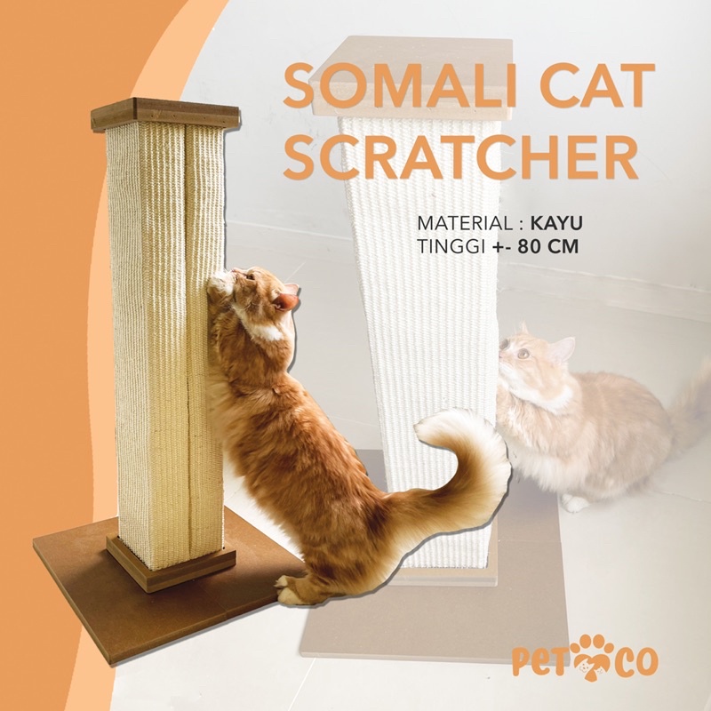 Jual PET & CO | GARUKAN KUCING SOMALI MAINAN TIANG GARUKAN KUCING TIANG ...