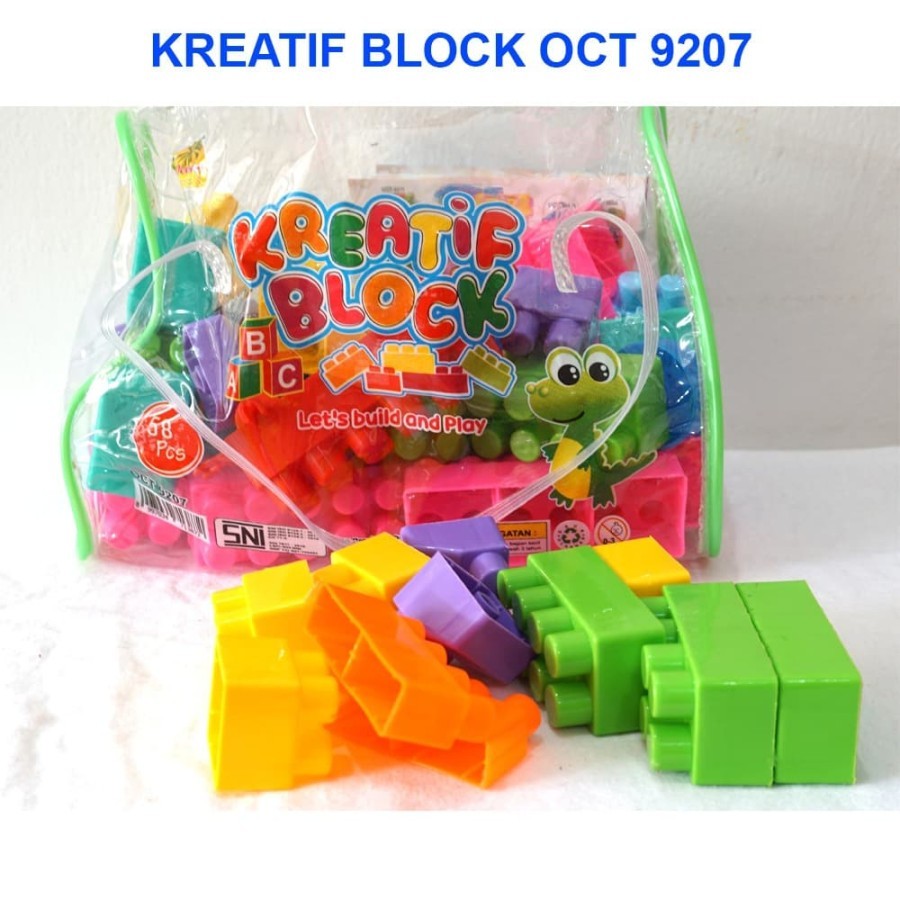 Jual Mainan Edukasi Anak Balok Susun Blok Kreatif Block 58 pcs | Shopee ...