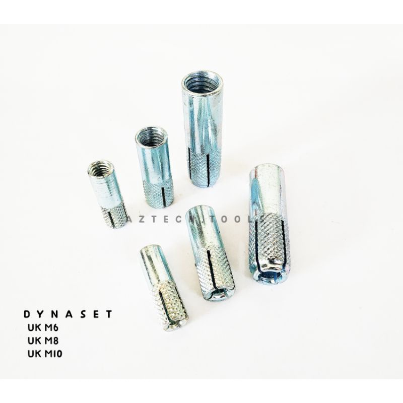 Jual dynaset / dinaset / drop in anchor M6,M8,M10 per 10pcs | Shopee Indonesia
