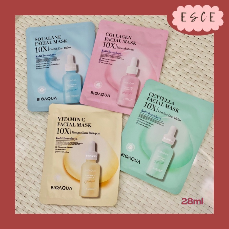 Jual ESCE BIOAQUA SHEET MASK 10X THE EFFECT EYE LIP MASK CHERRY ...