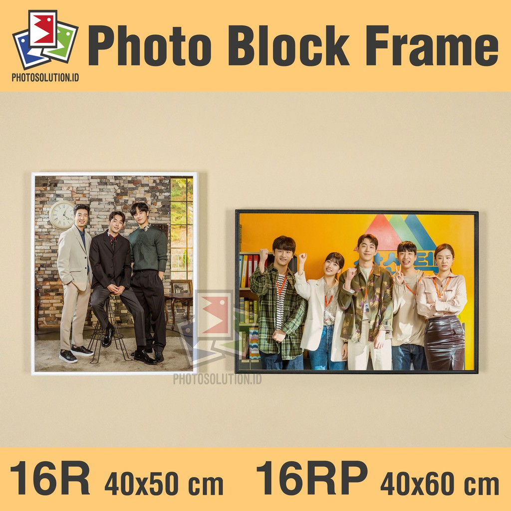 Jual Paket Cetak 16R 16RP Laminasi Frame Foto Blok - 40x50 40x60 ...