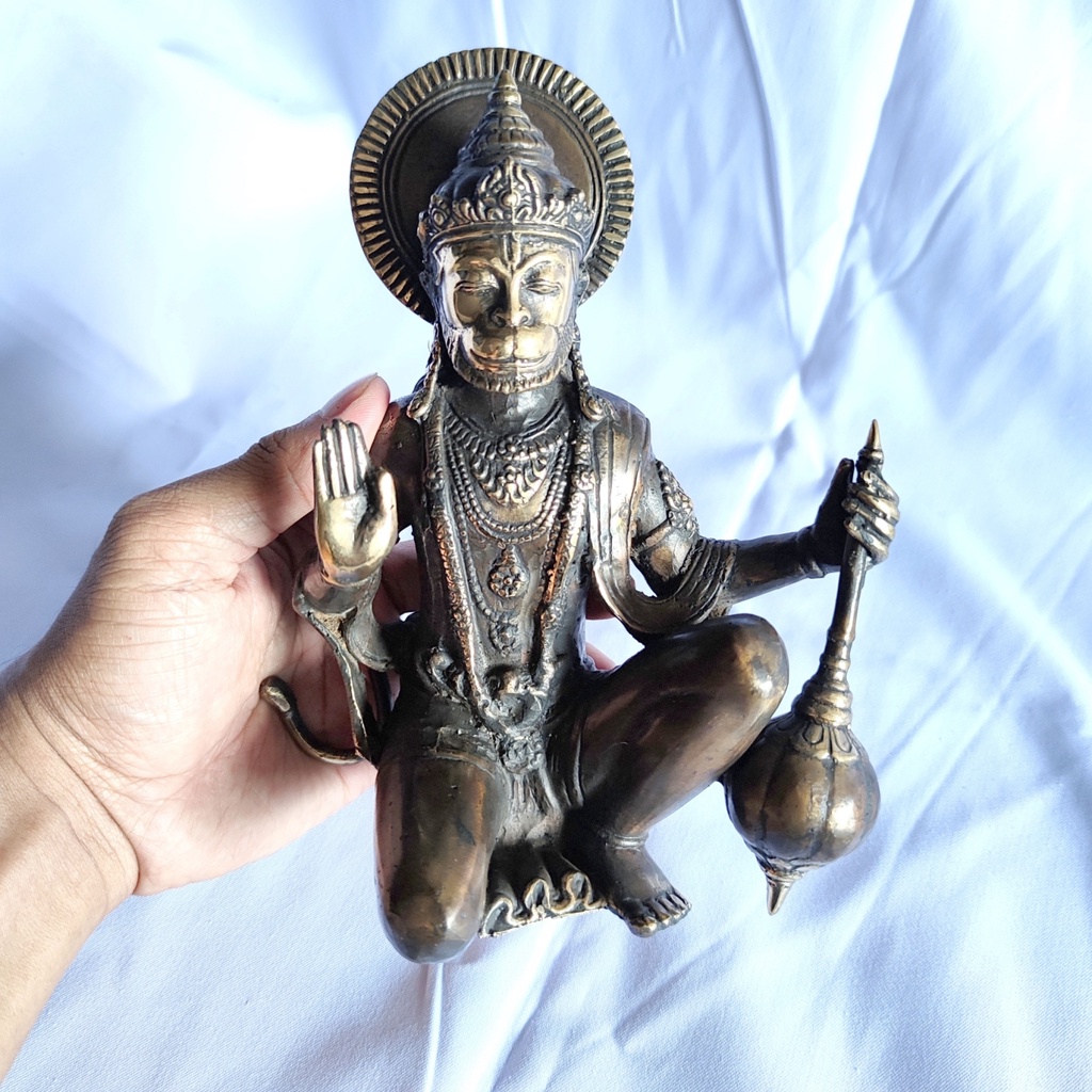 Jual patung hanoman logam kuningan 20cm | Shopee Indonesia