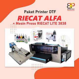 Jual Paket Usaha Sablon DTF Mesin Printer RIECAT Alfa Gen 1 + Mesin ...