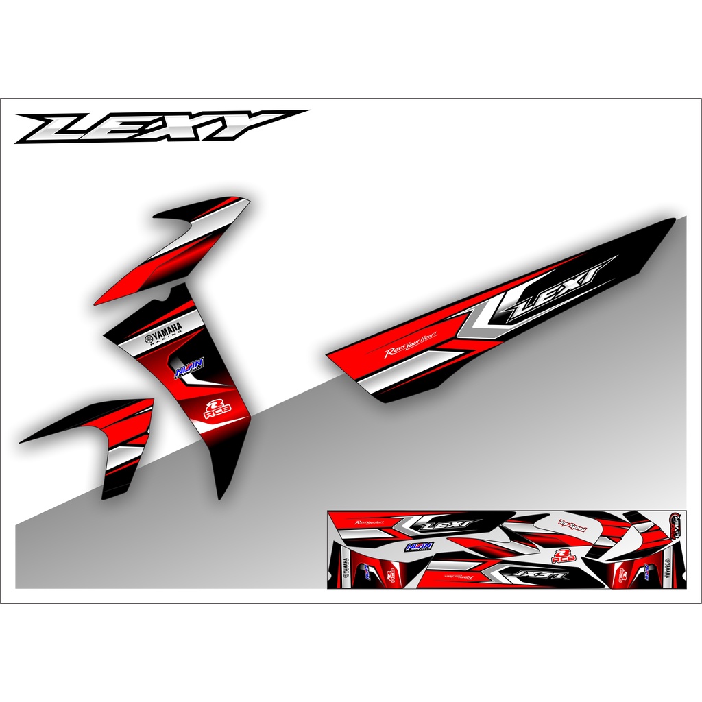 Jual STRIPING YAMAHA LEXY VARIASI RACING SANGAT COCOK BUAT MOROT ...