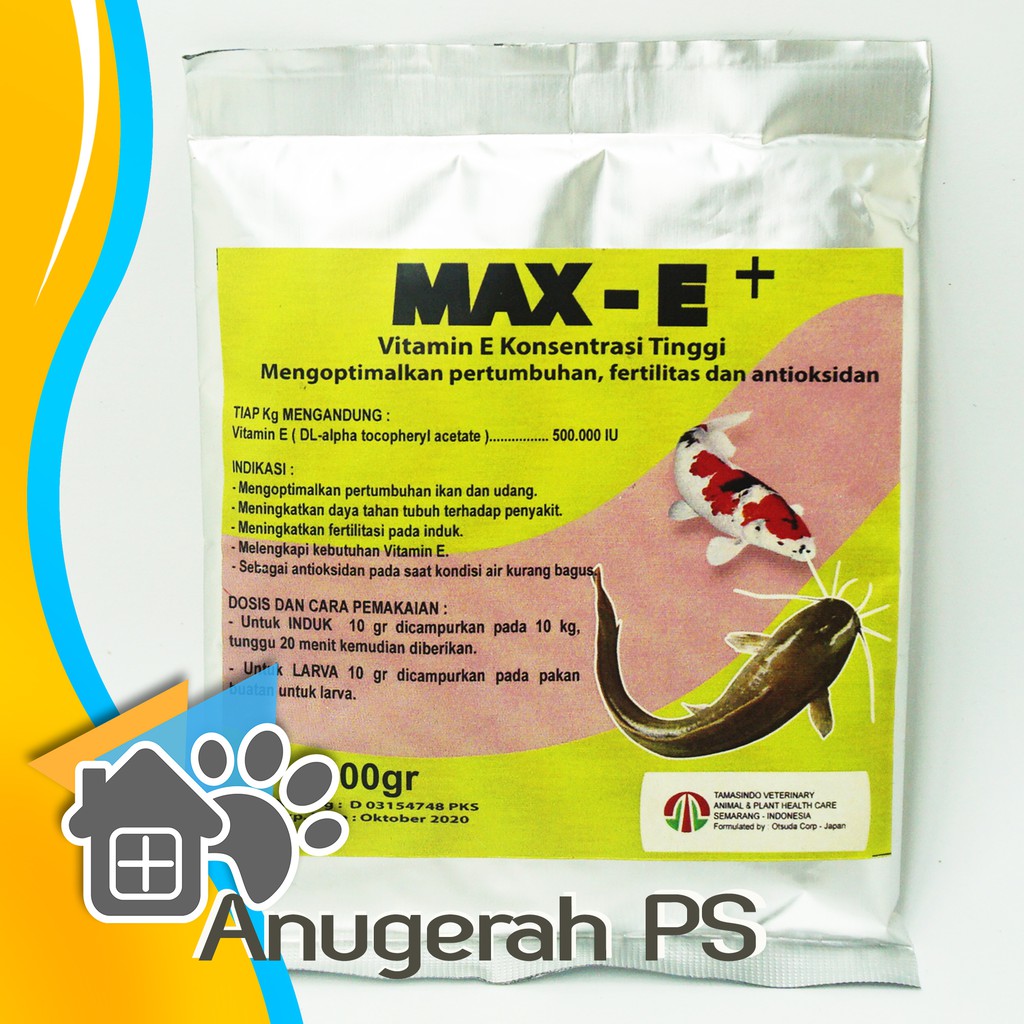 Max E+ Vitamin E Dosis Tinggi Untuk Indukan Ikan | Shopee Indonesia