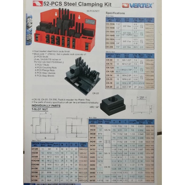 Jual vertex clamping kit ck-12b | Shopee Indonesia