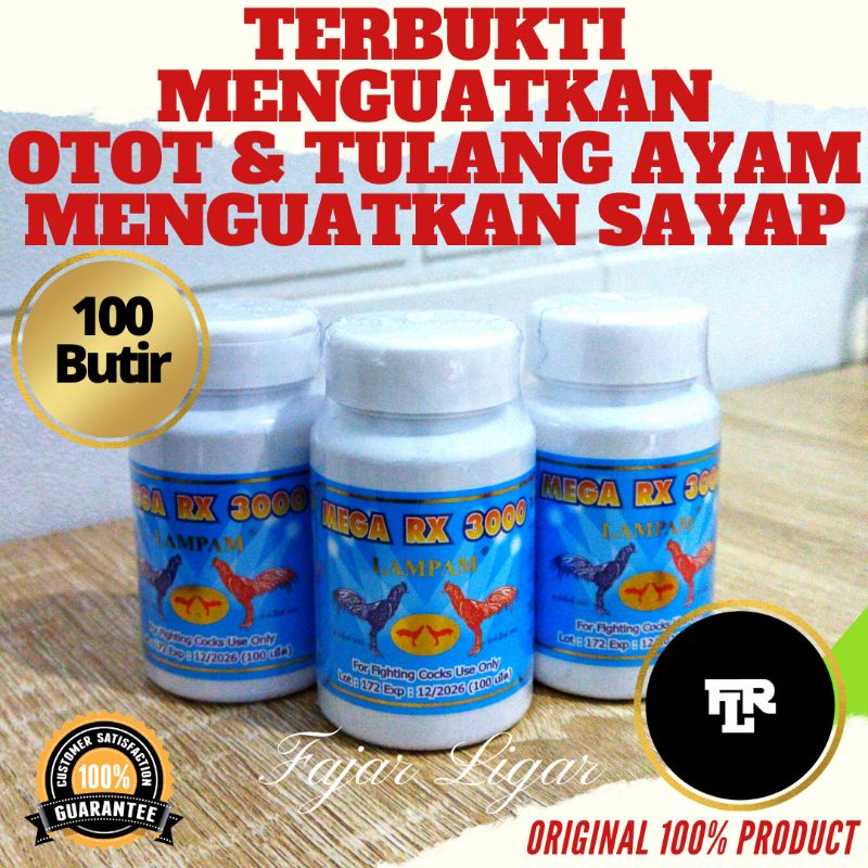 Jual SUPLEMEN LAMPAM MEGA RX 3000 MENGUATKAN OTOT AYAM NUTRISI TULANG ...
