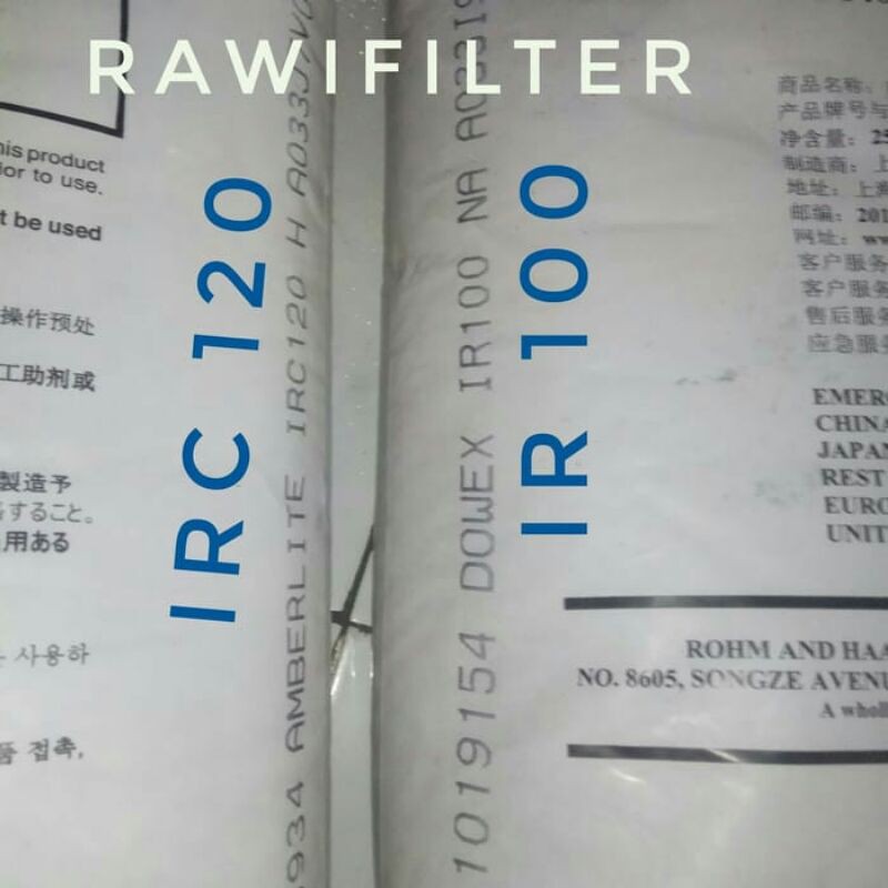 Jual Resin CATION Amberlite IRC 120 dan IR 100 Na softener | Shopee ...