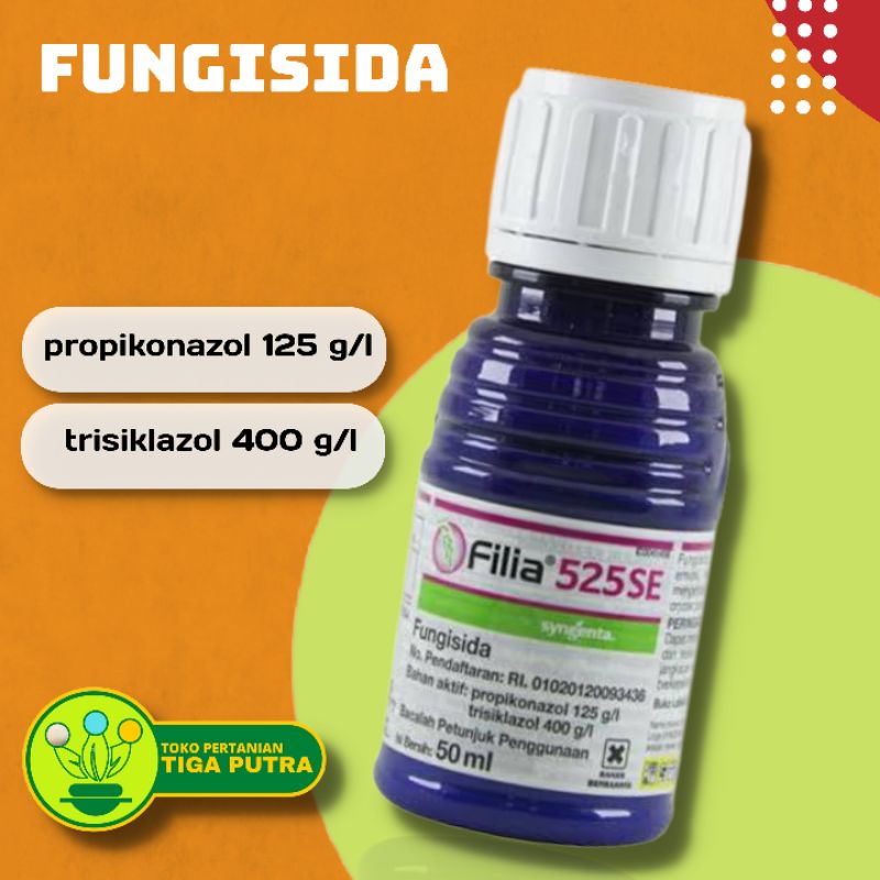Jual Filia 525 SE 50 mL fungisida sistemik protektif zpt blash busuk daun bercak putih coklat ...