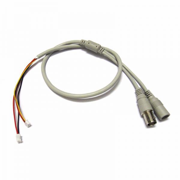 Jual Video Cable BNC and DC Connector for CCTV Cameras PCB Board- Grey ...