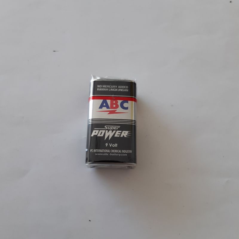 Jual batu baterai abc 9 volt / batu baterai 9 volt super power / batu ...