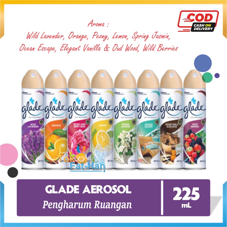 Jual Glade Aerosol Pengharum Ruangan 250mL / Glade Pengharum Ruangan ...