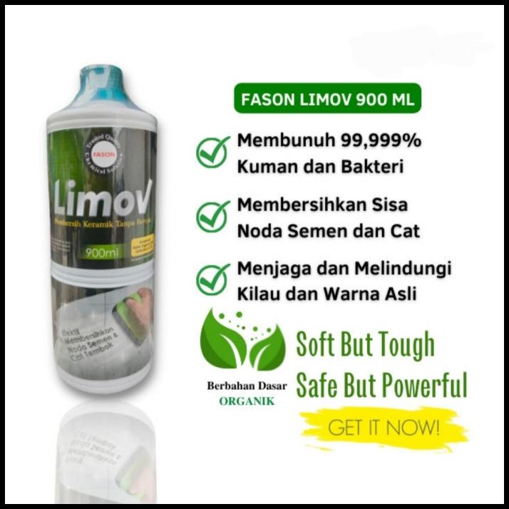 Jual Pembersih Semen & Cat di Keramik Fason Limov 900 ml | Shopee Indonesia