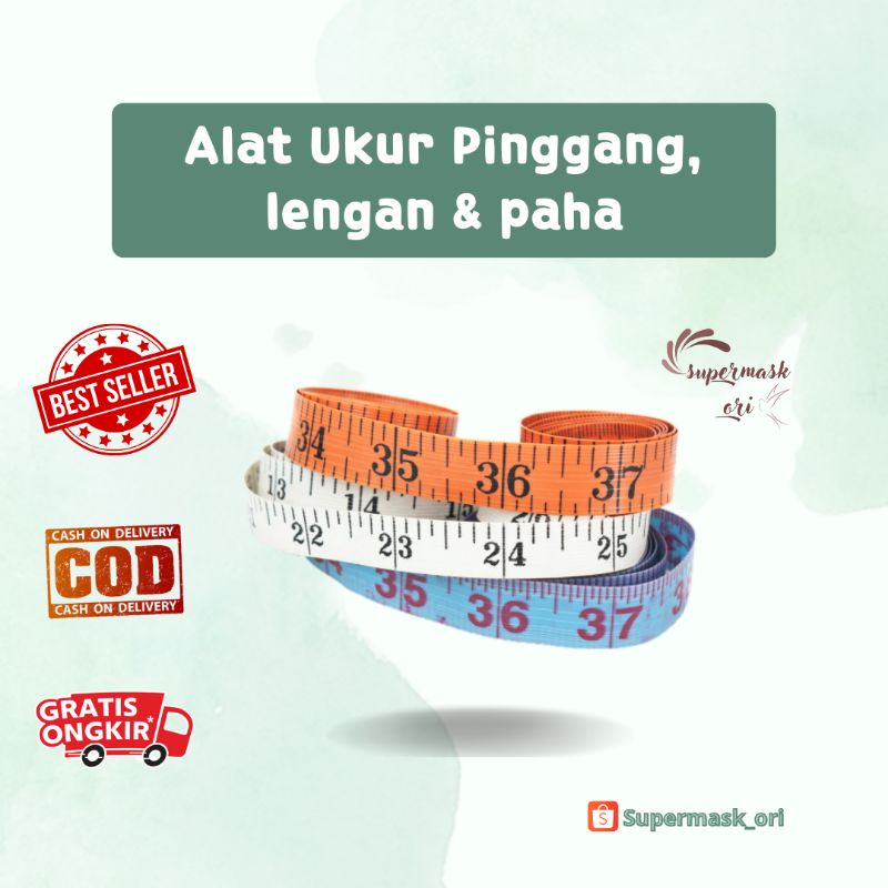 Jual METERAN ALAT UKUR PINGGANG PERUT LENGAN PAHA | ALAT UKUR TUBUH ...