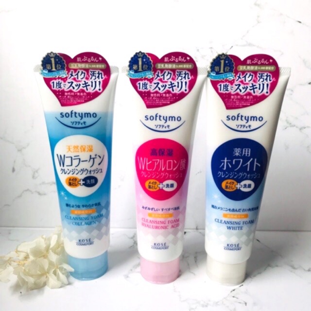 Jual Kose Cosmeport Softymo Washing Foam Collagen Kolagen White Scrub Hyaluronic Acid 150gram ...