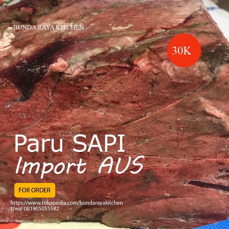 Jual Paru Sapi / Import AUS / Paru Mentah / Frozen/1kg - termurah ...