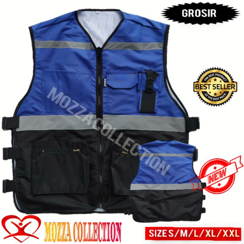 Jual ROMPI SAFETY TASLAN KOMBINASI BIRU HITAM MERK BOSS-ROMPI KERJA ...