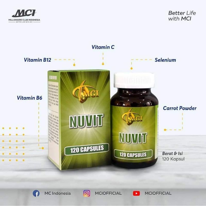 Jual nuvit mci capsul asli original | Shopee Indonesia