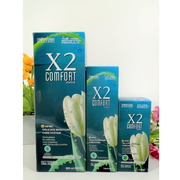 Jual Cairan Pembersih Softlens X2 Comfort 60ML, 120ML, 500ML / Air Cuci ...