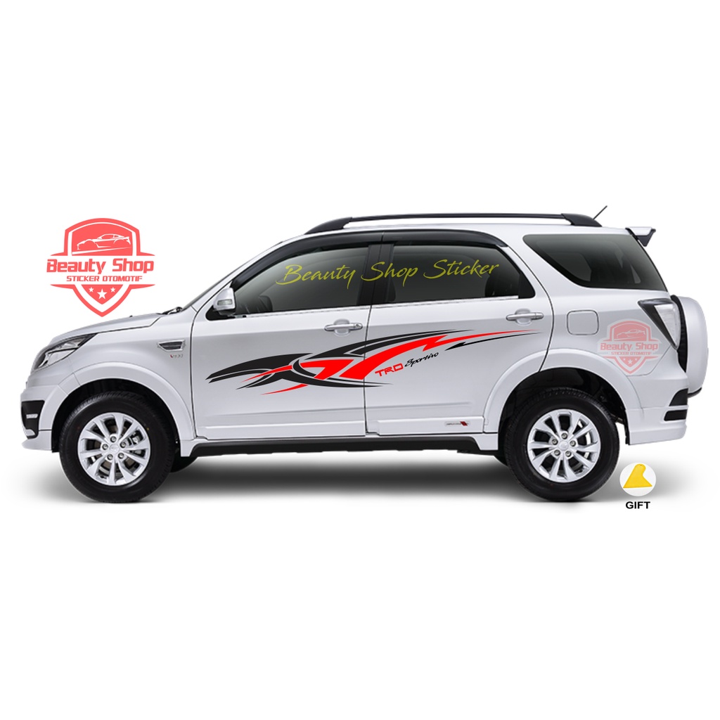 Jual trd sportivo stiker sticker cutting list body toyota rush sticker ...