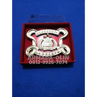 Jual Emblem baret Brimob mirror paku|Emblem baret bri mob dasar kancing ...