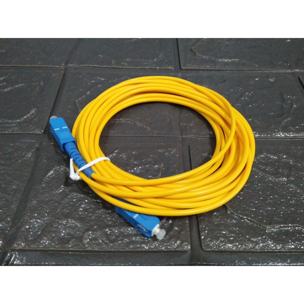 Jual Kabel FO Patch Cord SC UPC Single Mode Simplex Fiber Optik 1m 3m 5m 10m 20m | Shopee Indonesia