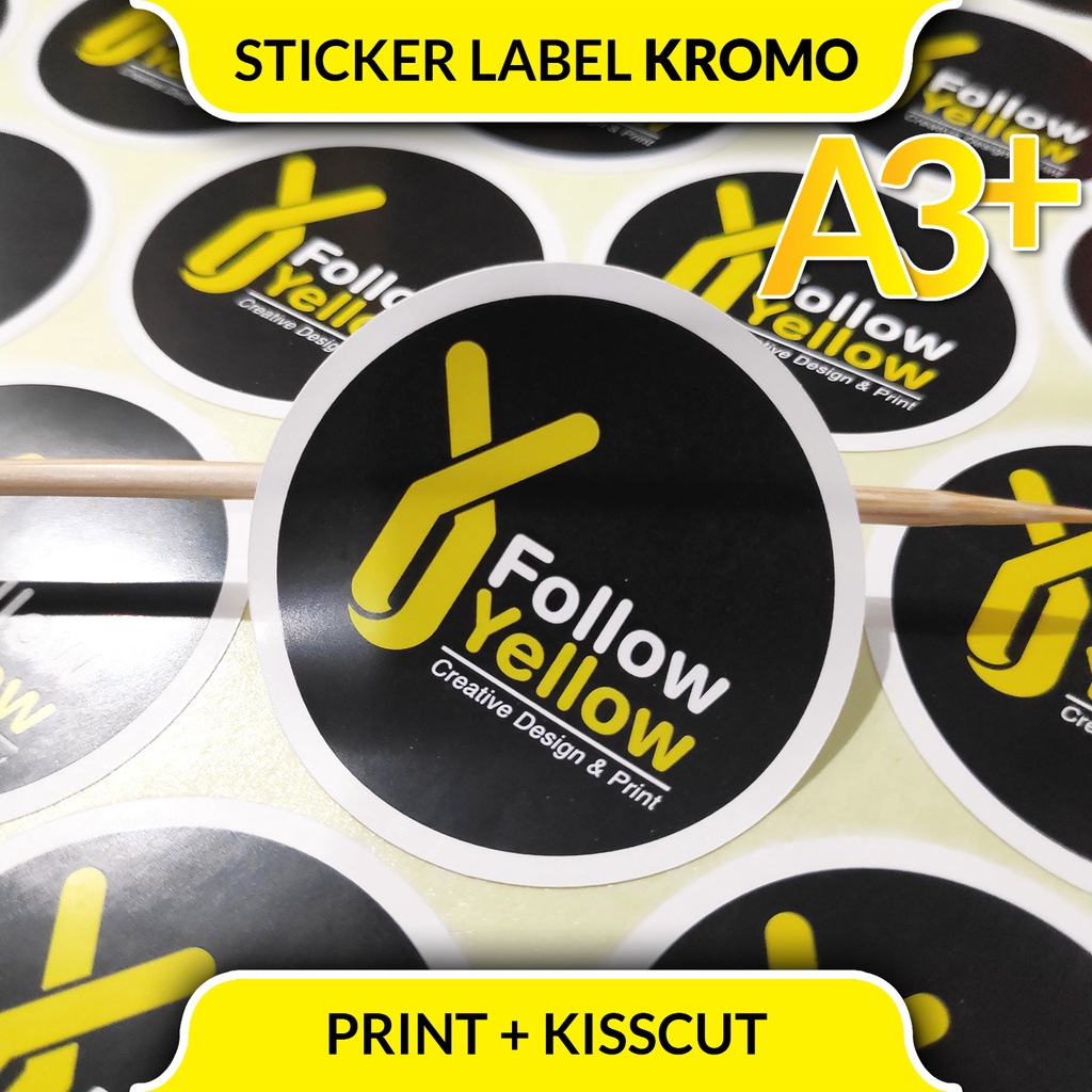 Jual Cetak Stiker / Print Sticker / Cromo, Kromo A3+ [ Print + Cutting ...