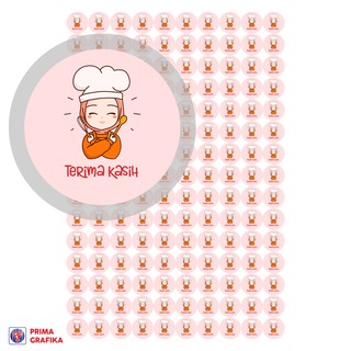 Jual Stiker Roti / Stiker Label / Seal / Sticker Kertas Roti Motif Chef ...
