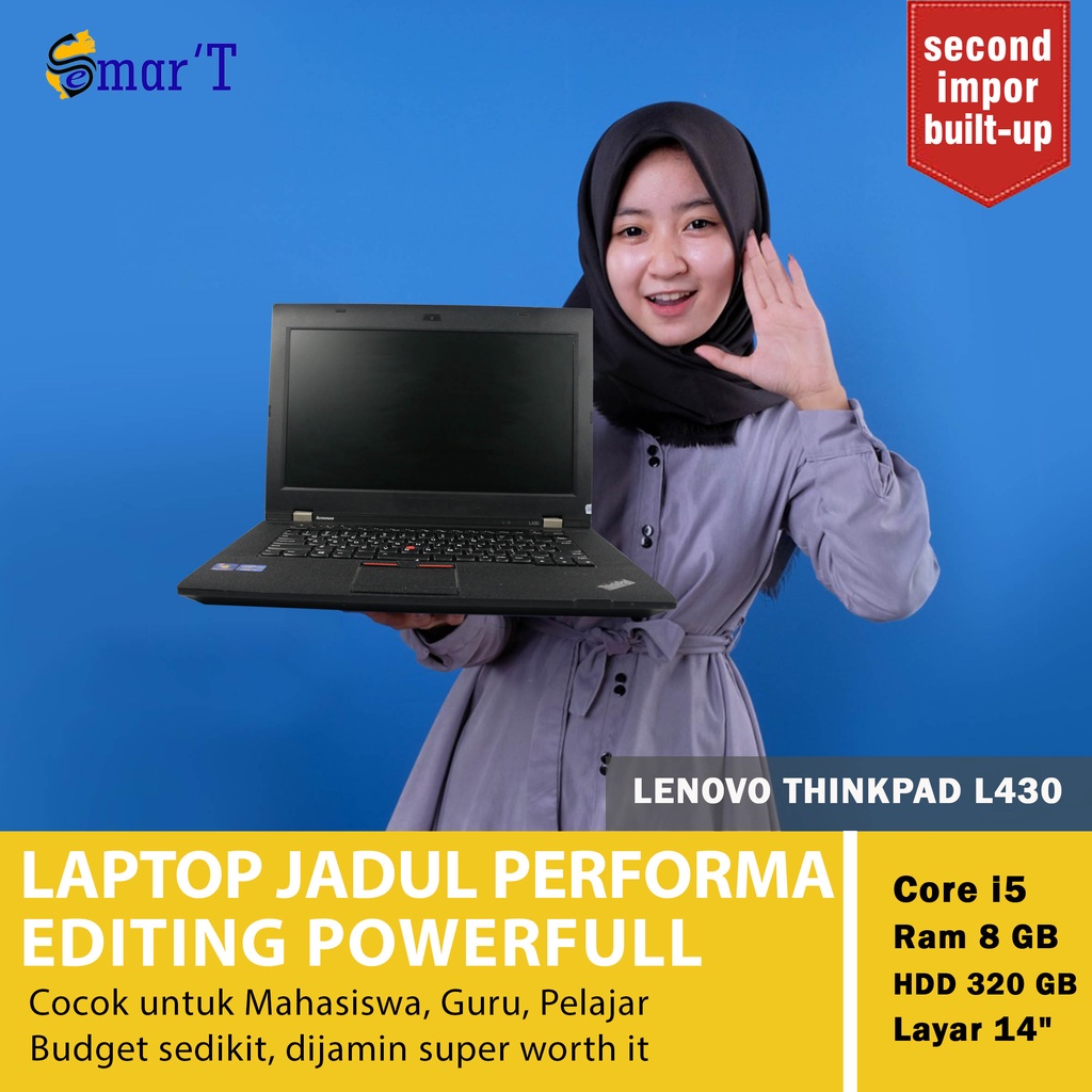 Jual Laptop Lenovo Thinkpad L430 Intel Core i5 Ram 4GB HDD 320GB ...