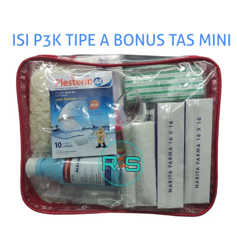 Jual Isi P3k Tipe A Lengkap Bonus Tas Mini | Shopee Indonesia