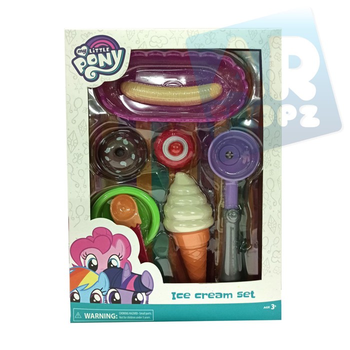 Jual My Little Pony Ice Cream Set Mainan Es Krim Scoop Banana Split ...
