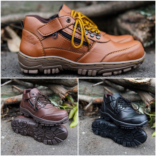 Jual PROMO SEPATU SAFETY BOOTS PENDEK PRIA CROCODILE MORISEY ujung besi ...