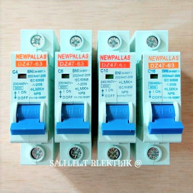 Jual MCB Listrik murah 4A / 6A / 10A / 16A / 20A sekering pln pemutus arus pendek mcb murah ...