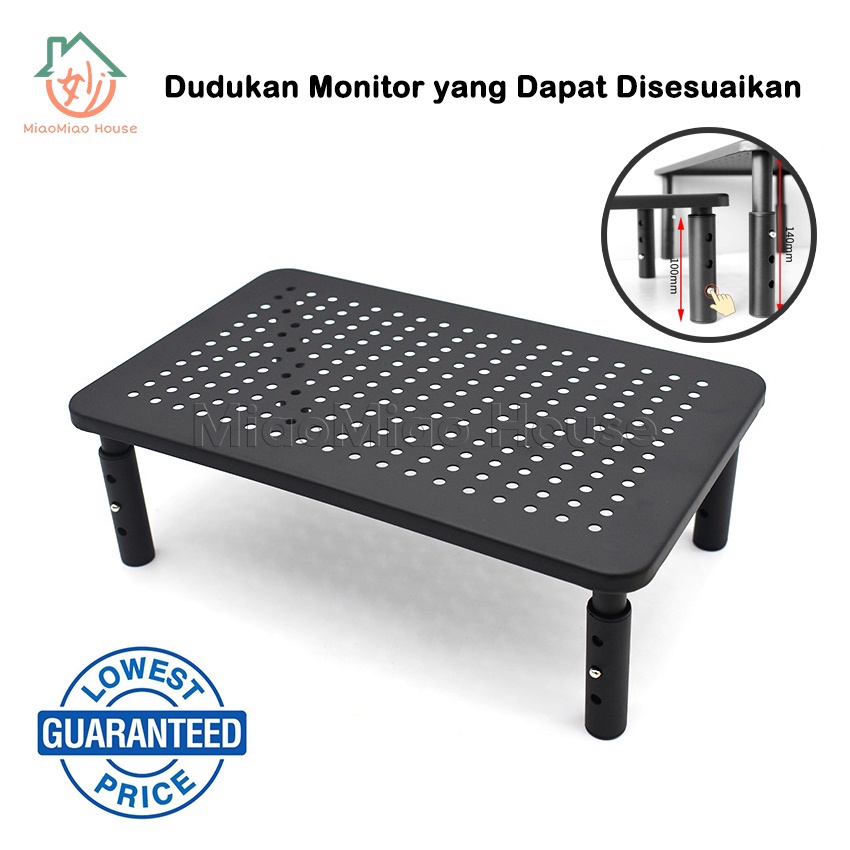 Jual 3 Tinggi Disesuaikan Monitor Berdiri Ergonomis Stand Riser Monitor Logam dengan Platform ...