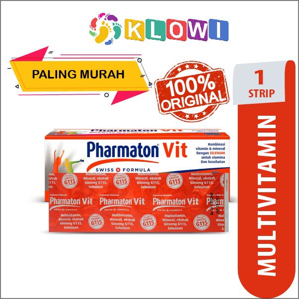 Jual Pharmaton Vit 1 Strip / Vitamin / Suplemen / Daya Tahan Tubuh ...