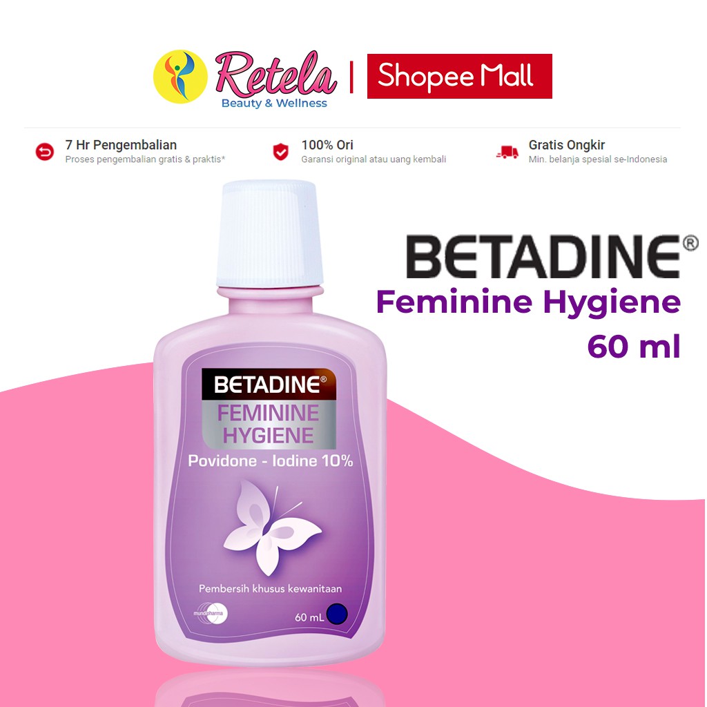 Jual Betadine Feminine Hygiene 60 ML / Pembersih Kewanitaan | Shopee Indonesia